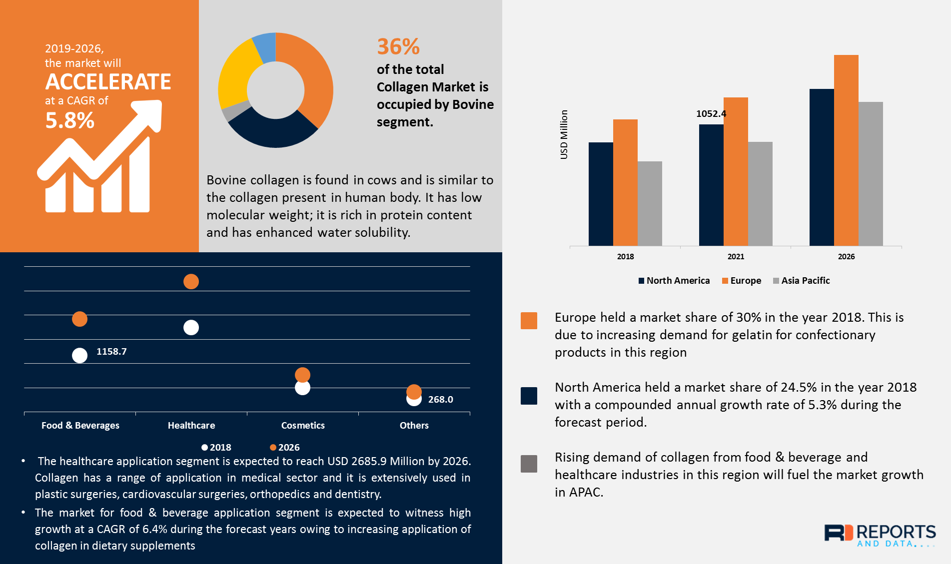 Global Collagen Market Growth, Industry Analysis, 2019-2026